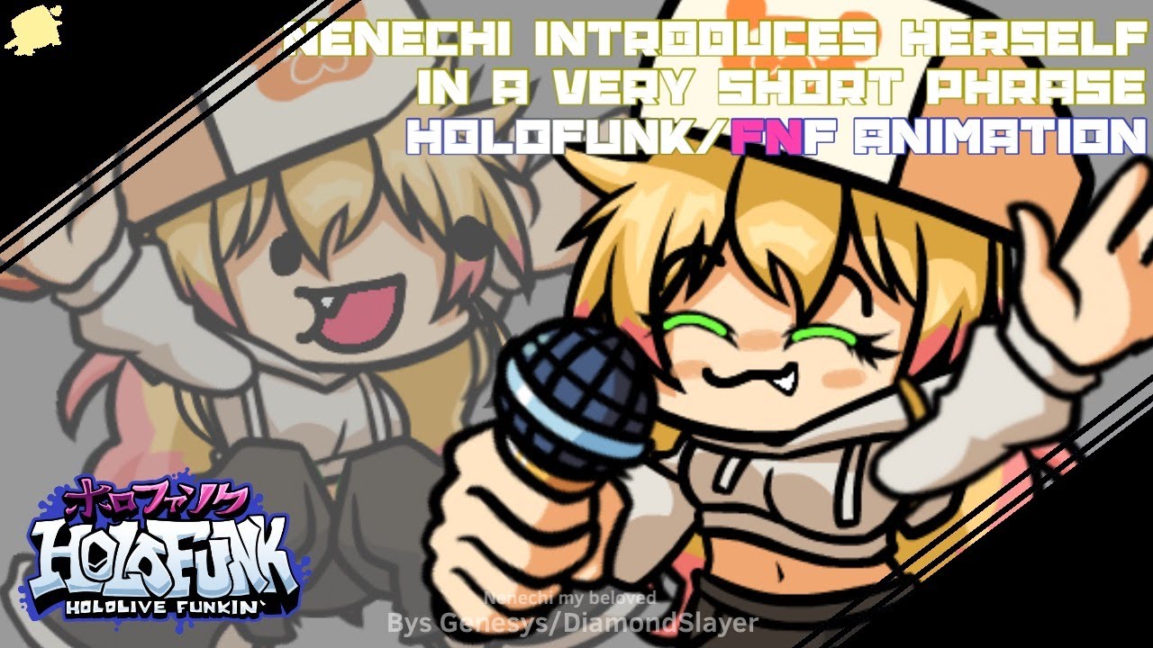 Nenechi introduces herself in a very short phrase [FNF/FRIDAY NIGHT ...