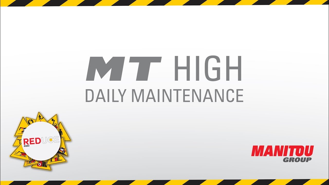 Manitou - Telehandler - MT High - Daily Maintenance - YouTube