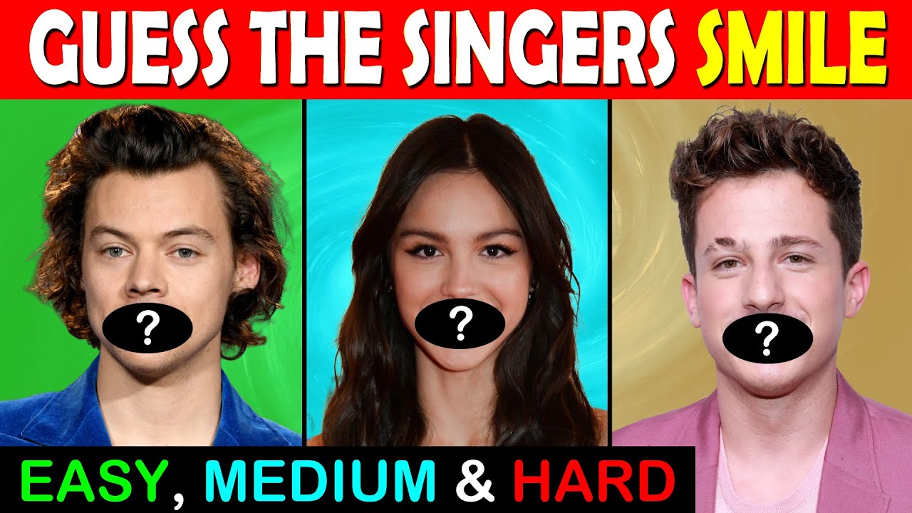 Guess The Singer by Their Smile | From EASY to HARD - YouTube