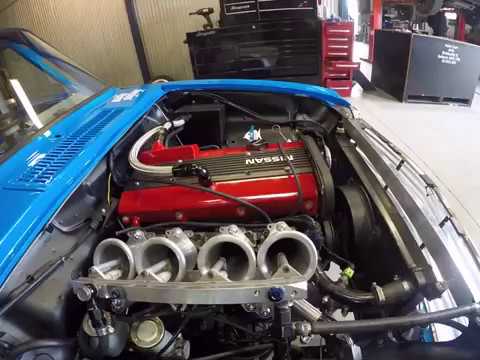CA18DE Race Engine ITB Dyno Sound - YouTube