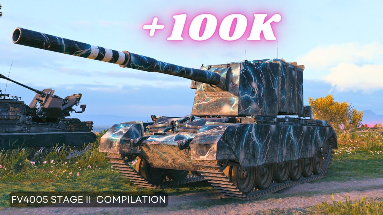 +100K Damage with FV4005 Stage II - 3 hours of compilation World of Tanks #wot - YouTube