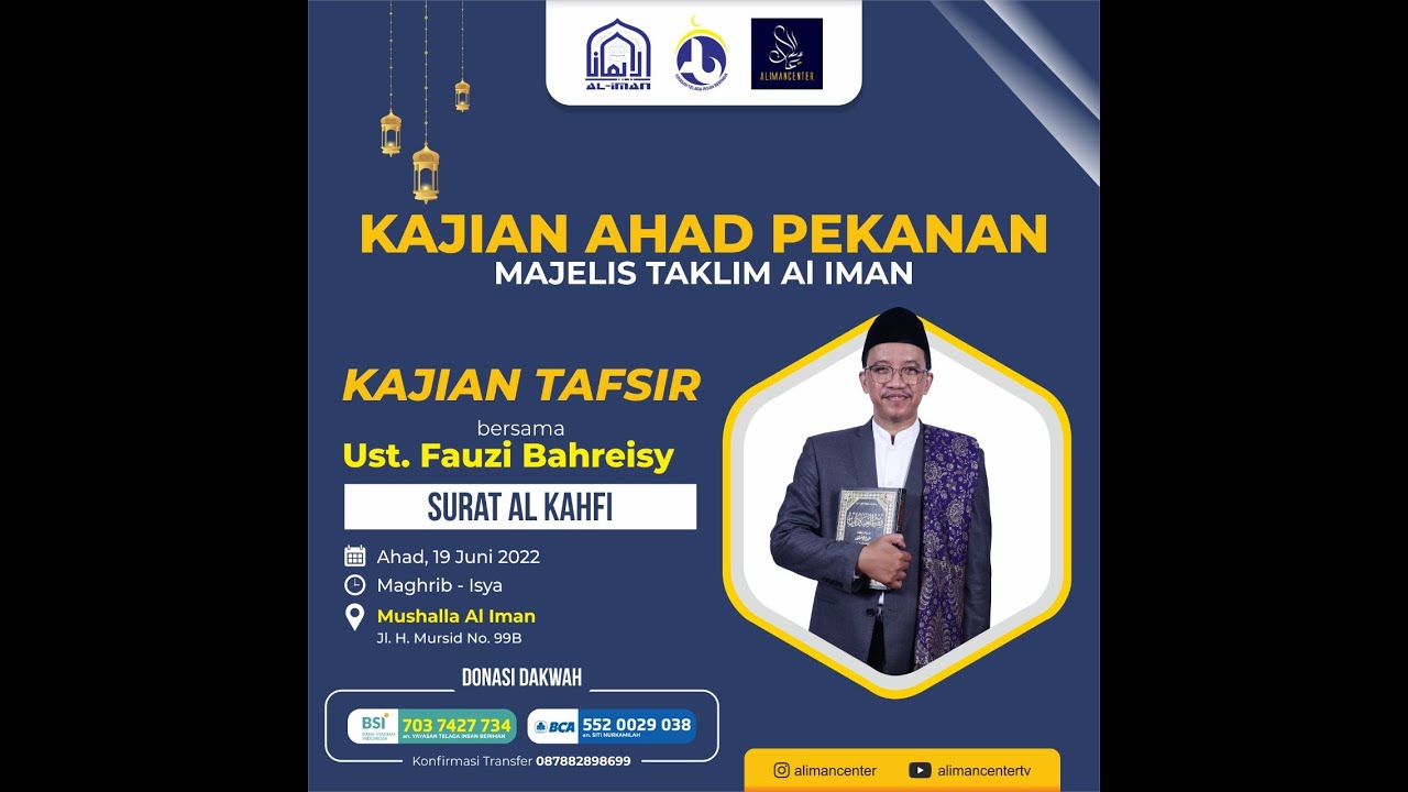 Fitnah Iblis | Kajian Tafsir " SURAT AL - KAHFI " | Ustadz Fauzi ...
