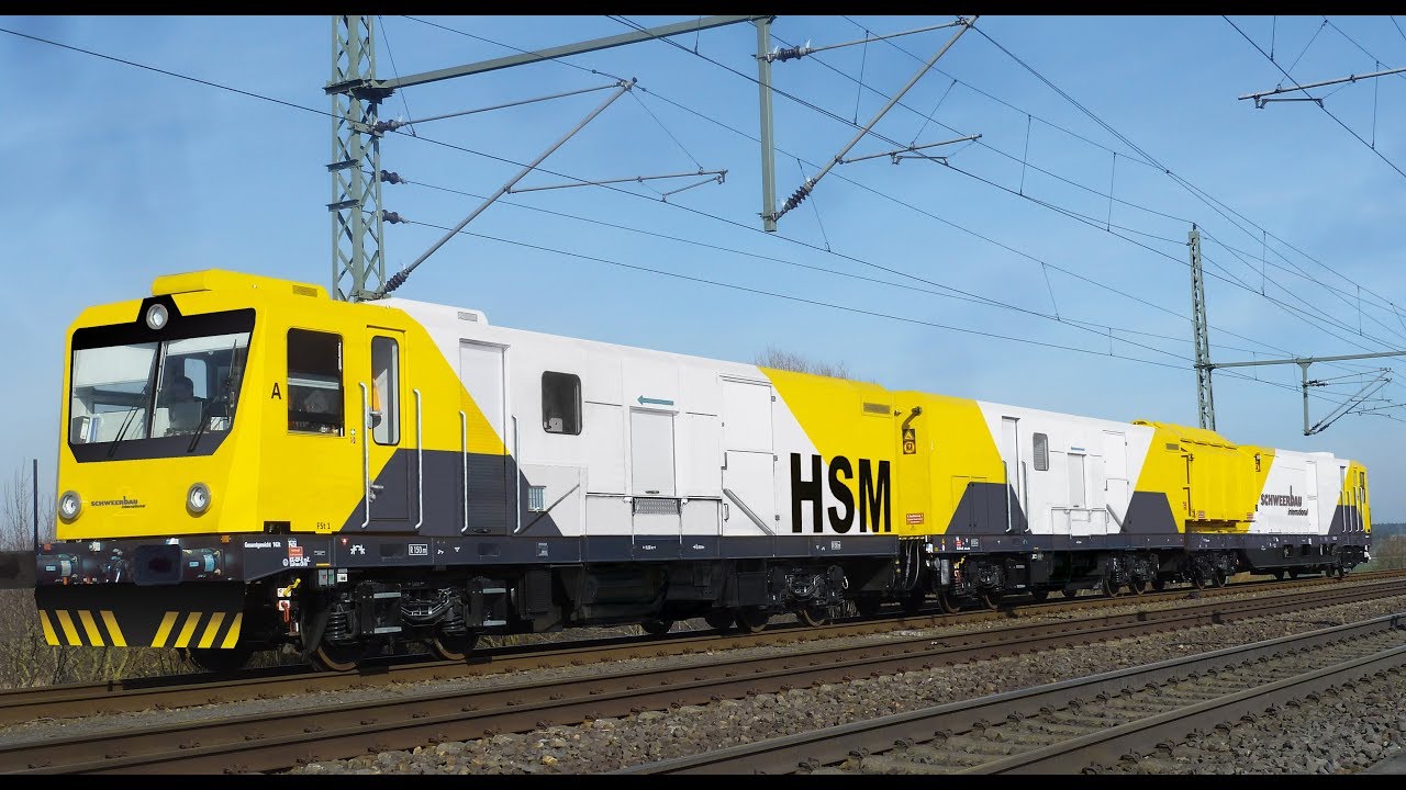 Schweerbau HSM rail milling - YouTube