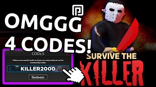 New All Working Codes For Survive The Killer May 2025 Roblox Survive ...