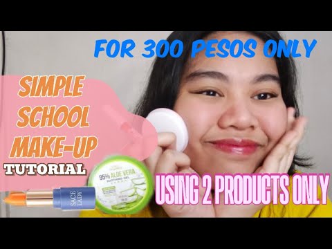 SIMPLE SCHOOL MAKE-UP TUTORIAL || USING TWO PRODUCTS ONLY - YouTube
