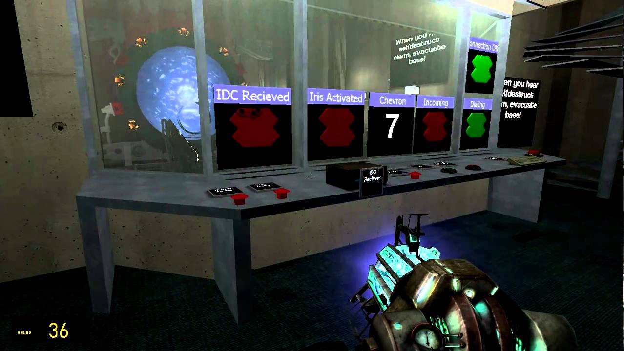 Garry's Mod - Stargate System (SGC Base) using Wiremod. - YouTube