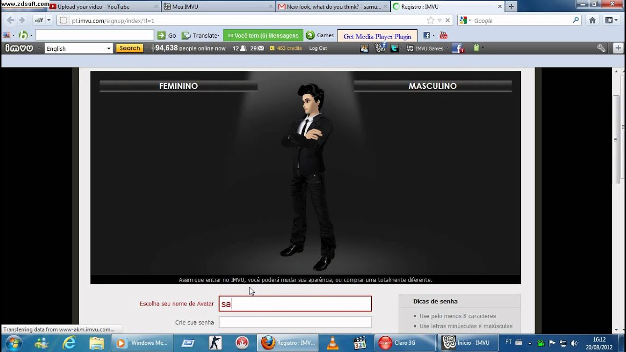 COMO CRIAR UM FAKE NO IMVU - YouTube