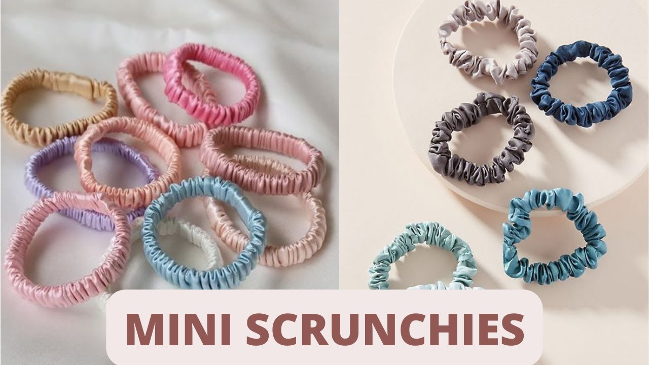 How to make mini scrunchies | DIY mini scrunchies | Easy Scrunchie to make and sell at home ...
