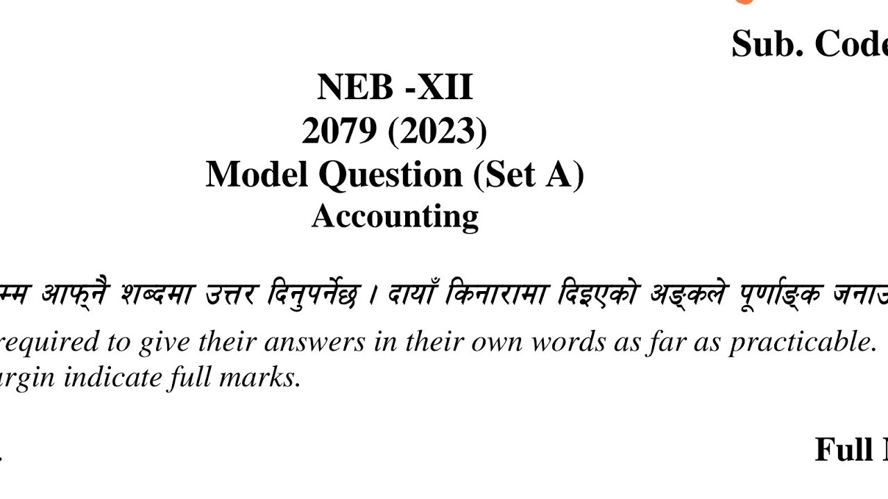 account model question solution 2080 class 12|Cashflow Statement NEB ...