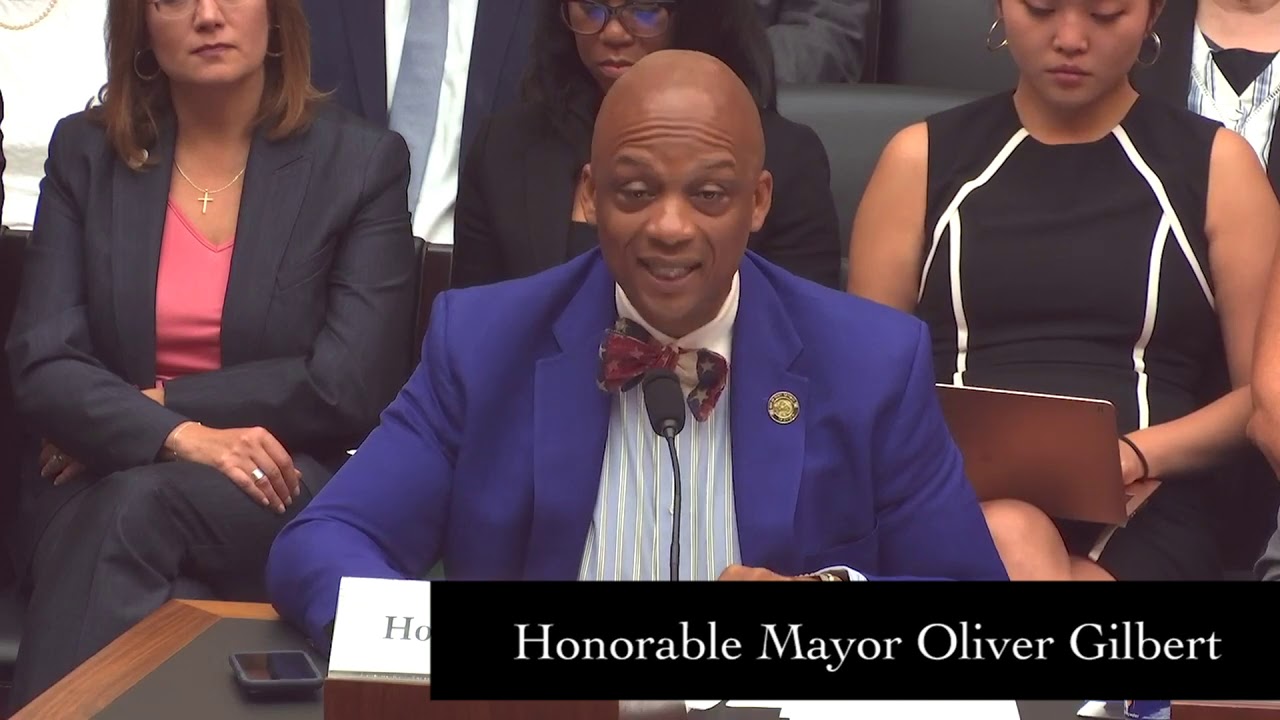 Mayor Oliver Gilbert Testifies before Congress - YouTube