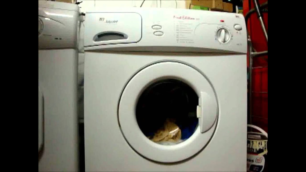 Hotpoint First Edition WM52 Washer prog D cotton first rinse and ...