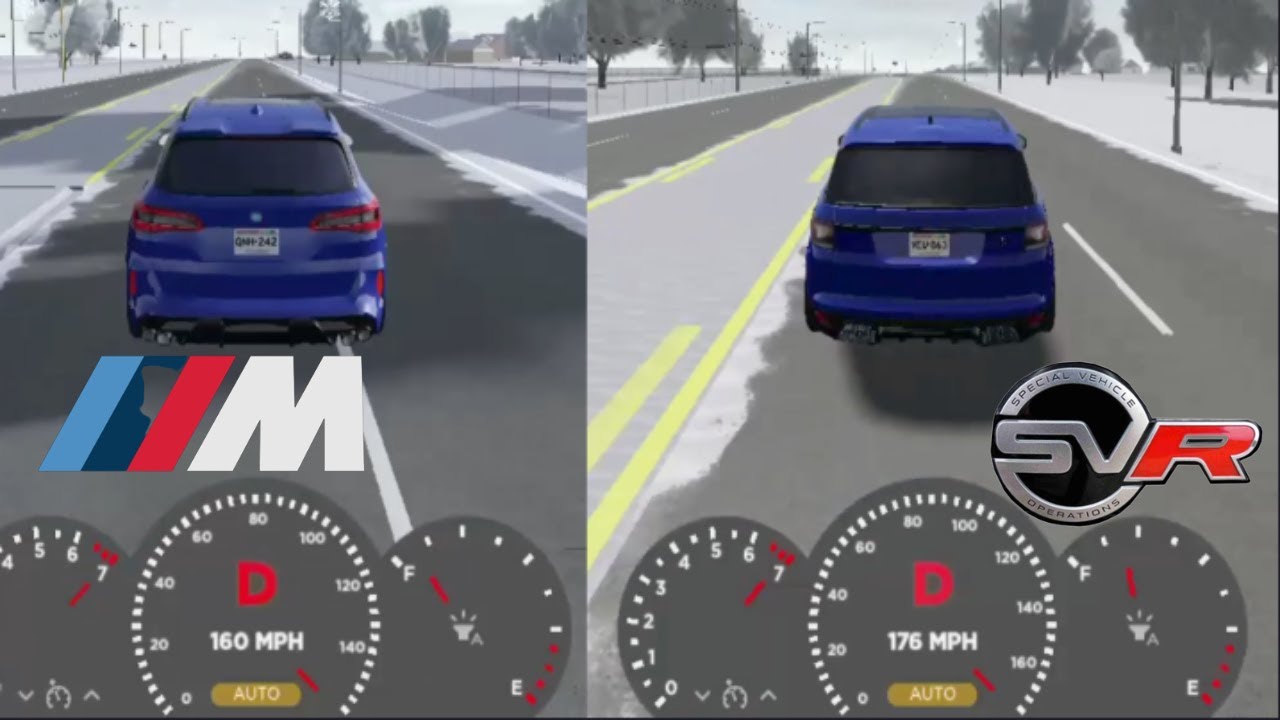 Which is faster?: 2022 BMW X5 M Competition vs 2015 Range Rover SVR ...