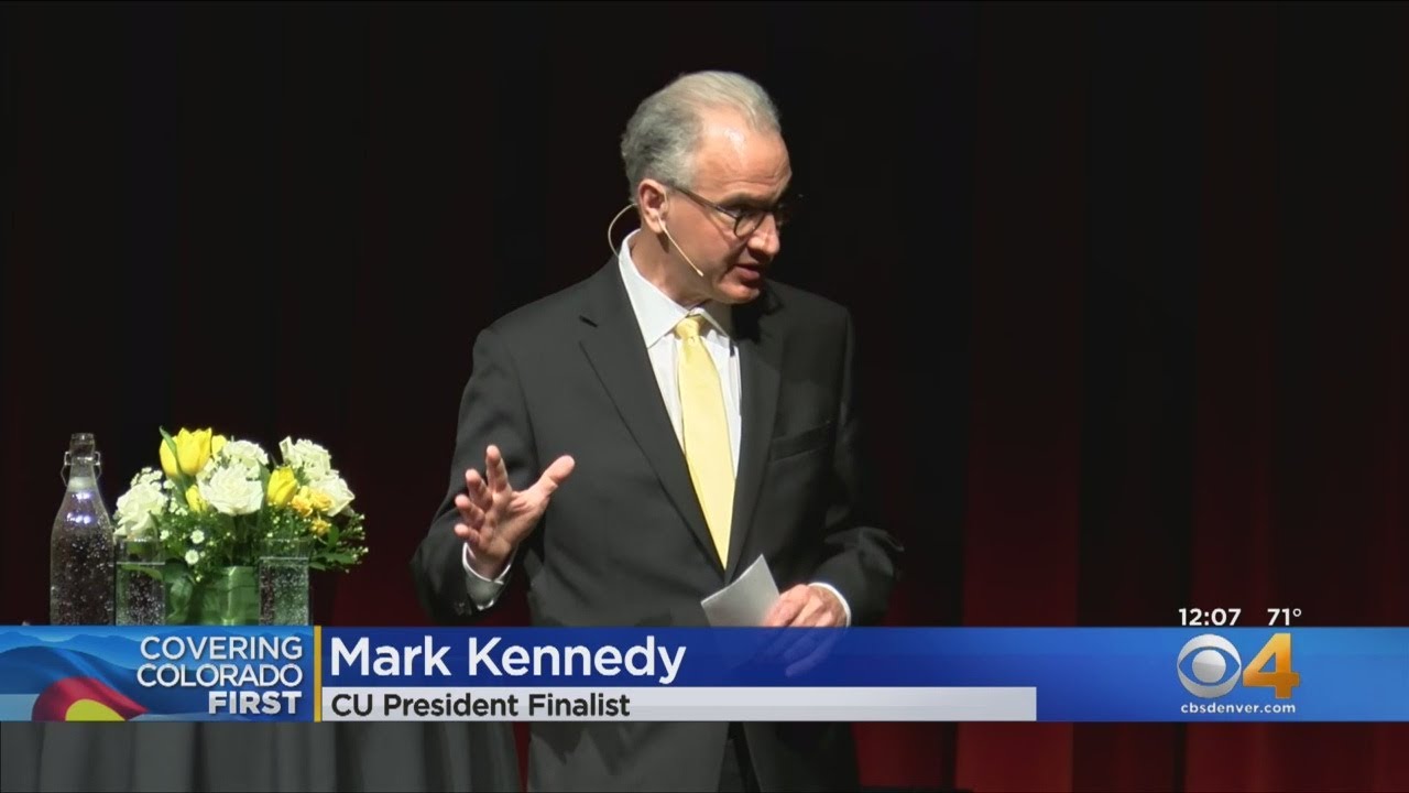 CU Presidential Finalist Mark Kennedy Visits Boulder - YouTube