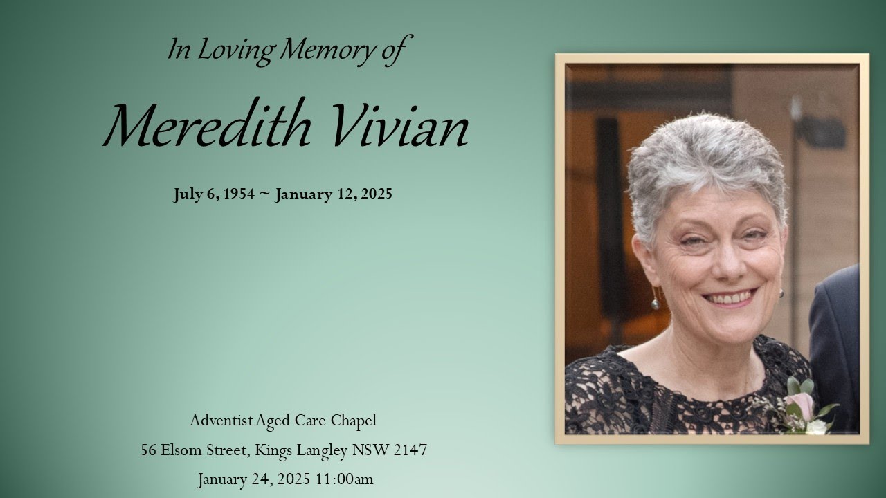 Meredith Vivian Memorial Service - YouTube
