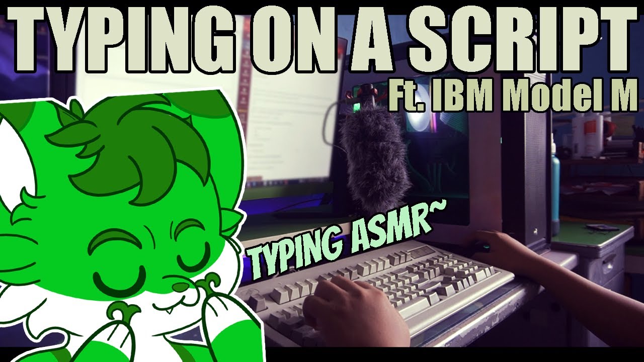 Typing AMSR (IBM Model M) - Typing a script for 40 mins! - YouTube