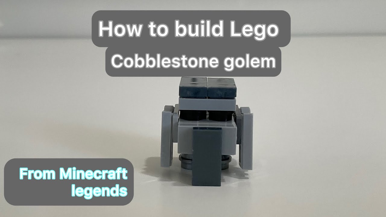 How to build Lego cobblestone golem - YouTube