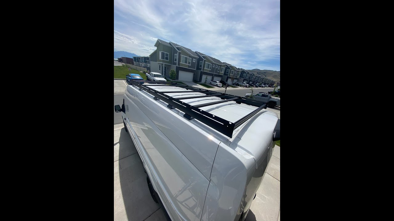 Ford Transit Roof Rack Install - YouTube
