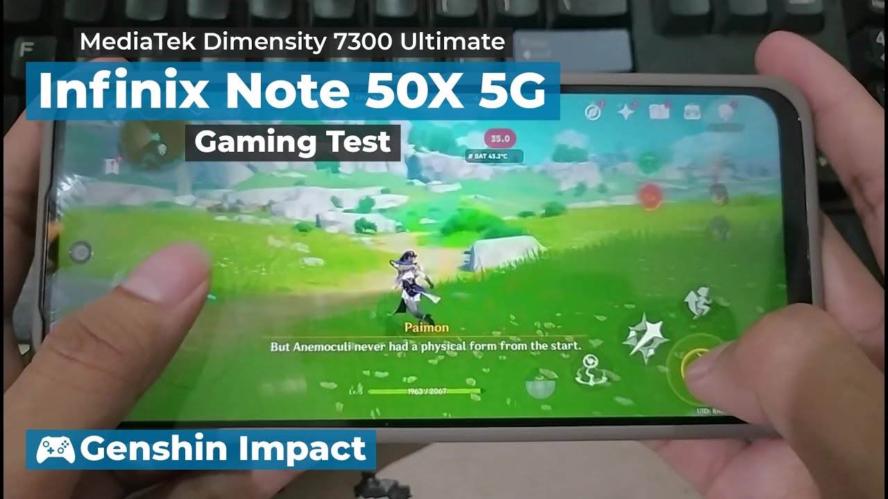 Genshin Impact on Infinix Note 50x Dimensity 7300 Ultimate | Game ...