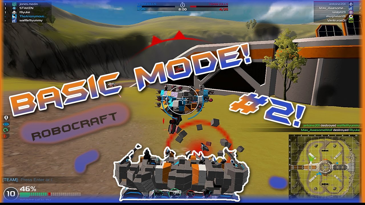 First EVER Basic Mode Game! (Robocraft #2!) - YouTube