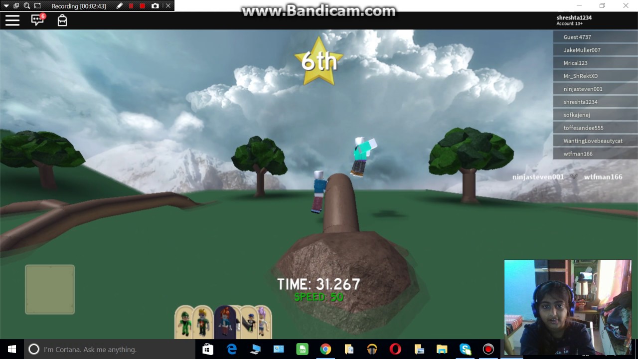 playing roblox run - YouTube