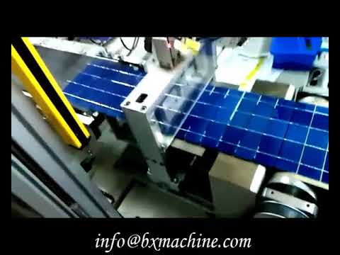 Solar panel production machine, solar cell tabber and string machine ...