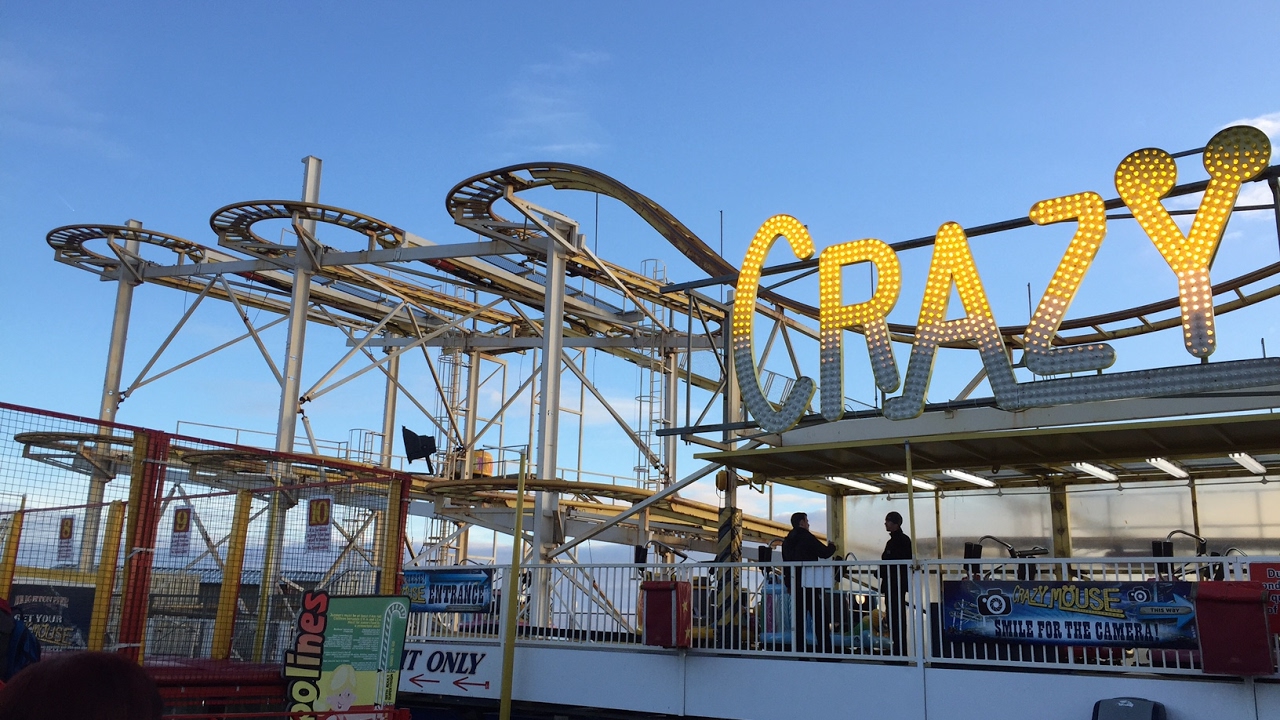 Crazy Mouse Brighton Pier On Ride POV - YouTube