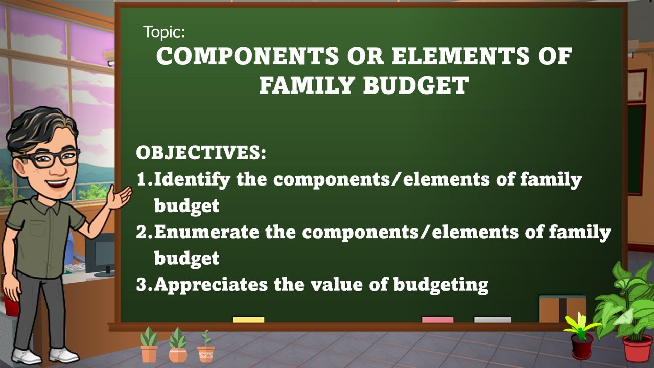 TLE 6 - HOME ECONOMICS - Components or Elements of Family Budget - YouTube