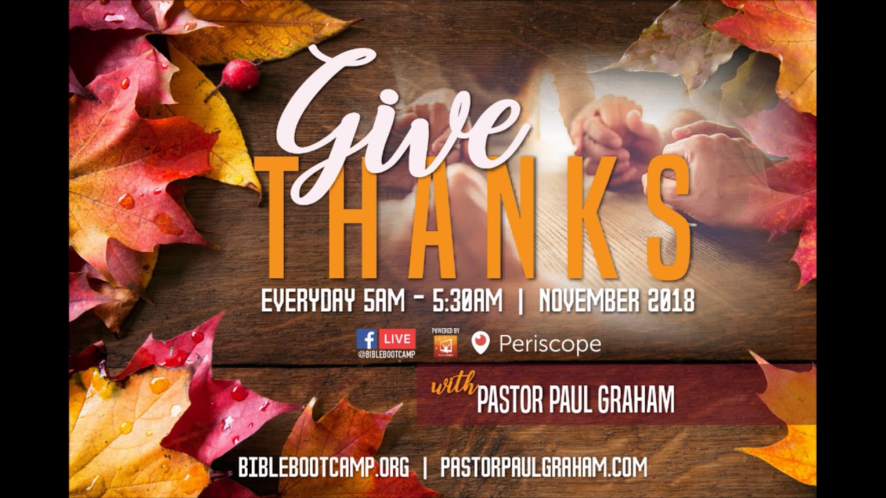 Promo for November Devotional "Giving Thanks" - YouTube