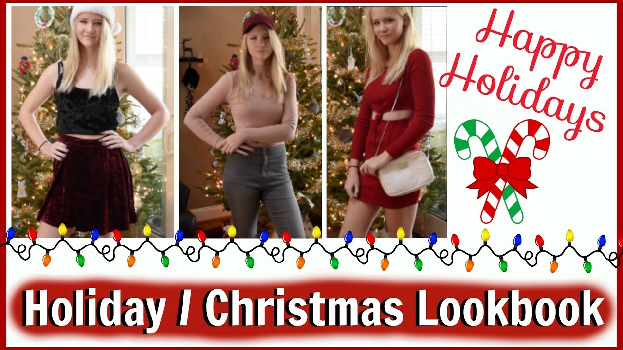 Holiday Lookbook // Christmas Outfit Ideas - YouTube