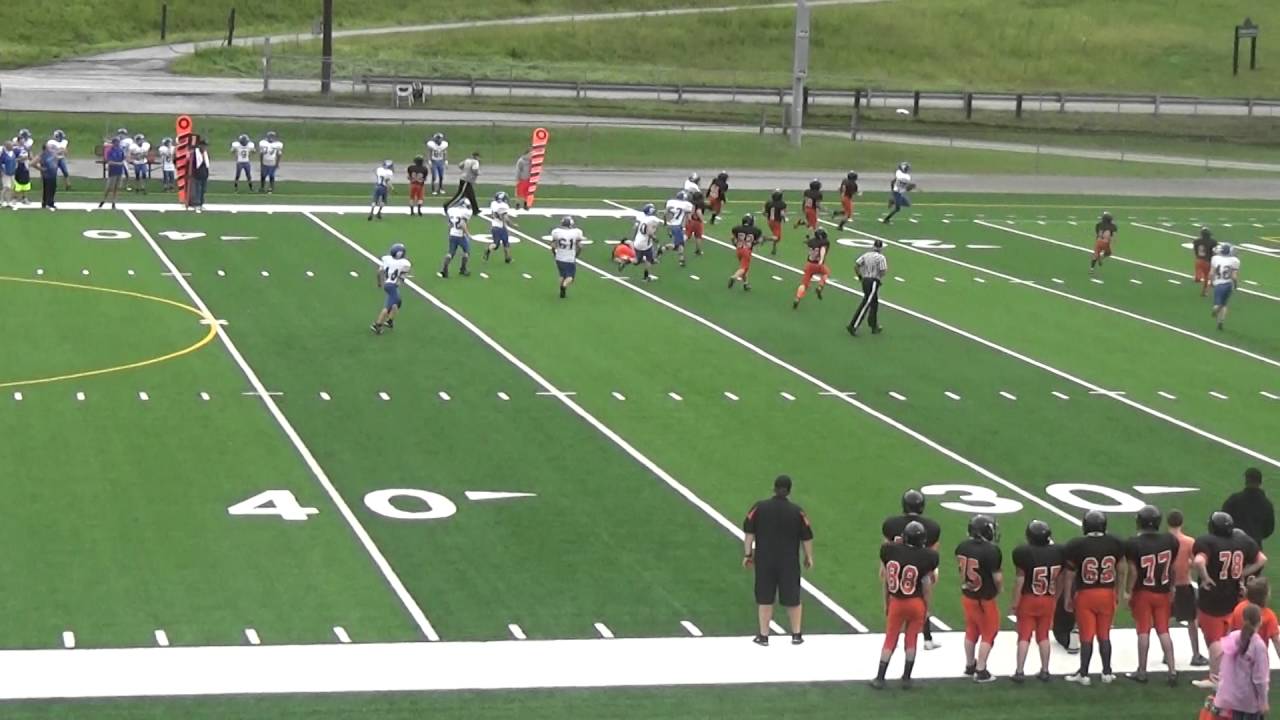 Logan Middle Corey Townsend throws TD pass to Rob Tolliver - YouTube