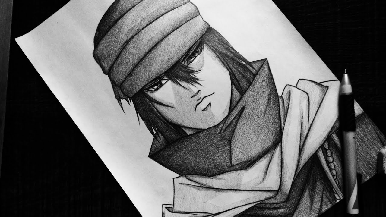 How To Draw Sasuke Uchiha | Naruto Shippuden | Step By Step - YouTube
