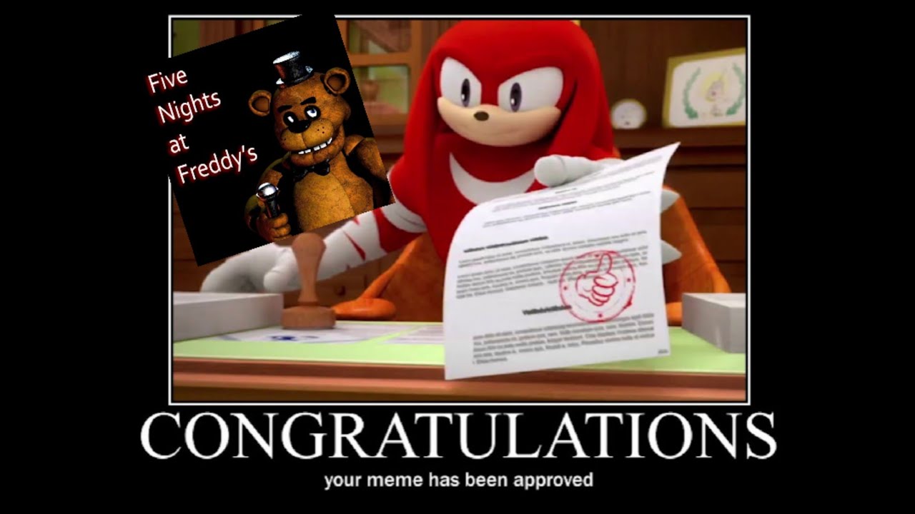 Knuckles Approves all FNAF Games - YouTube