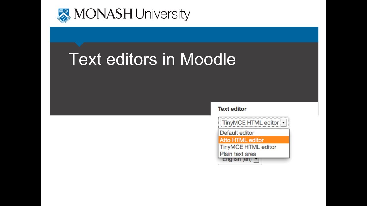 Text editors in Moodle 2.7 - YouTube