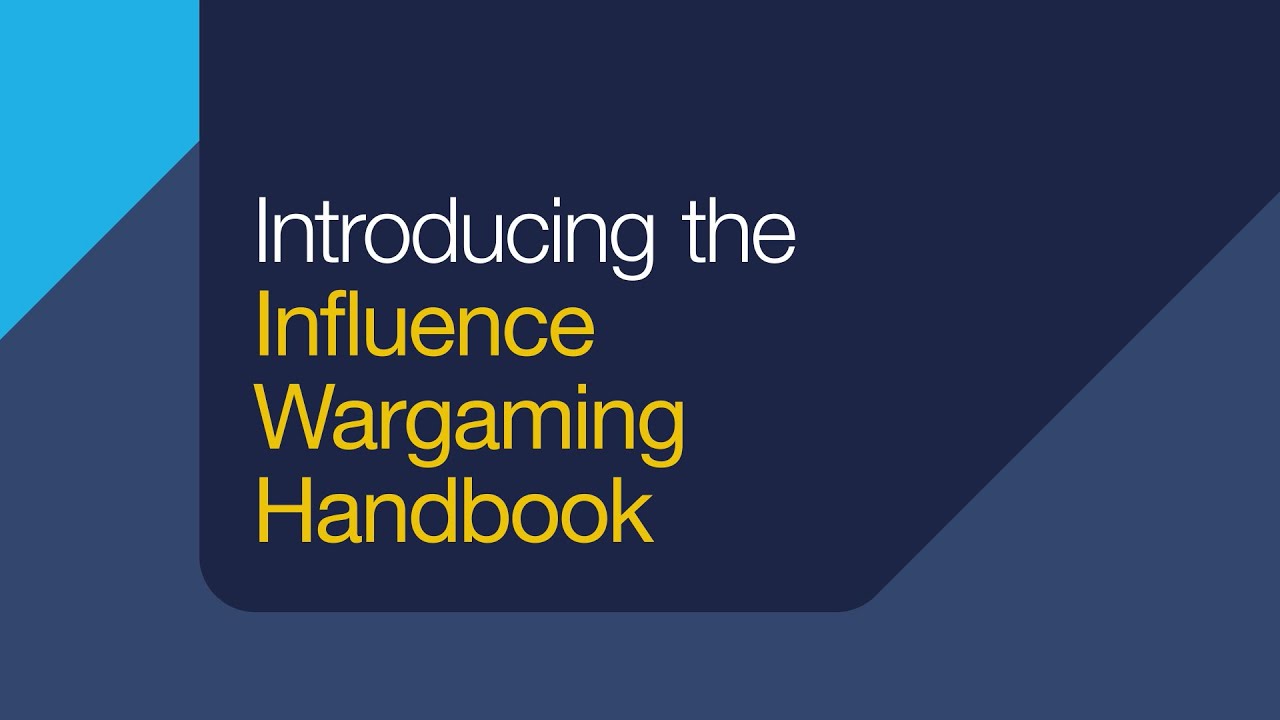 Introducing the Influence Wargaming Handbook - YouTube