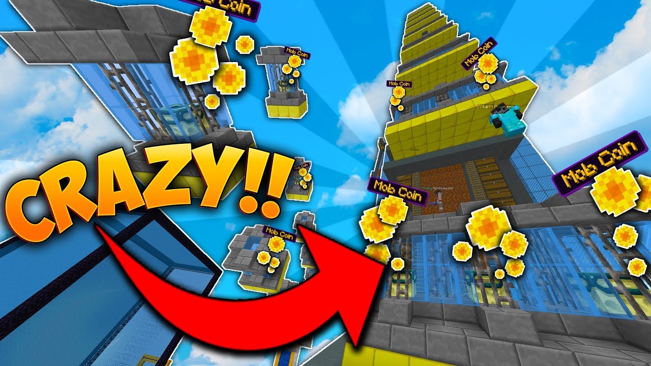 GIANT MOB COIN FARM MAKES MILLIONS !!! | Minecraft Skyblock - YouTube