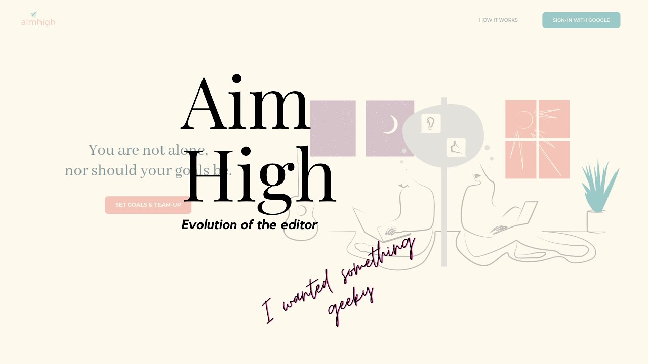 Preview of the previous version of Aim High app - YouTube