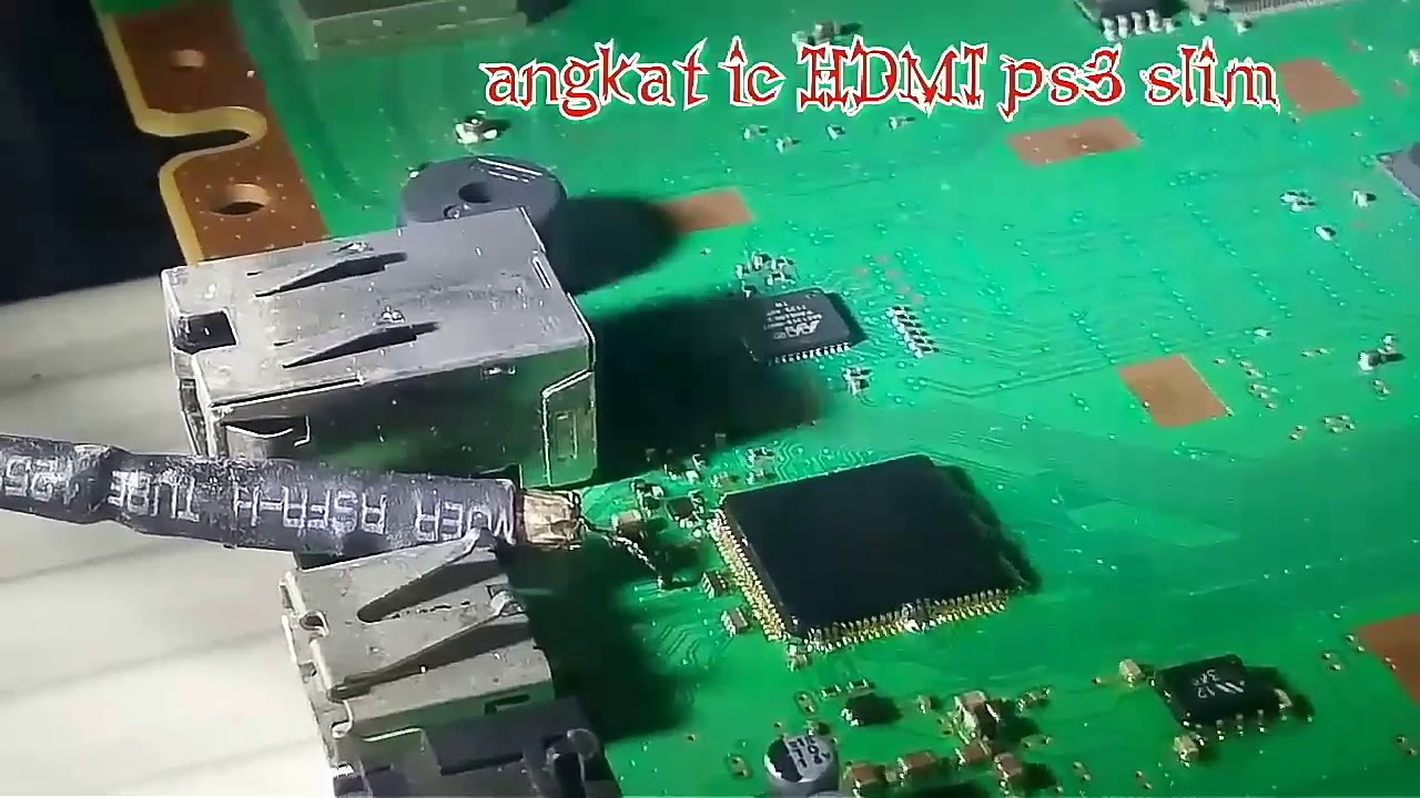 video 02 (angkat ic HDMI PS3 SLIM) - YouTube