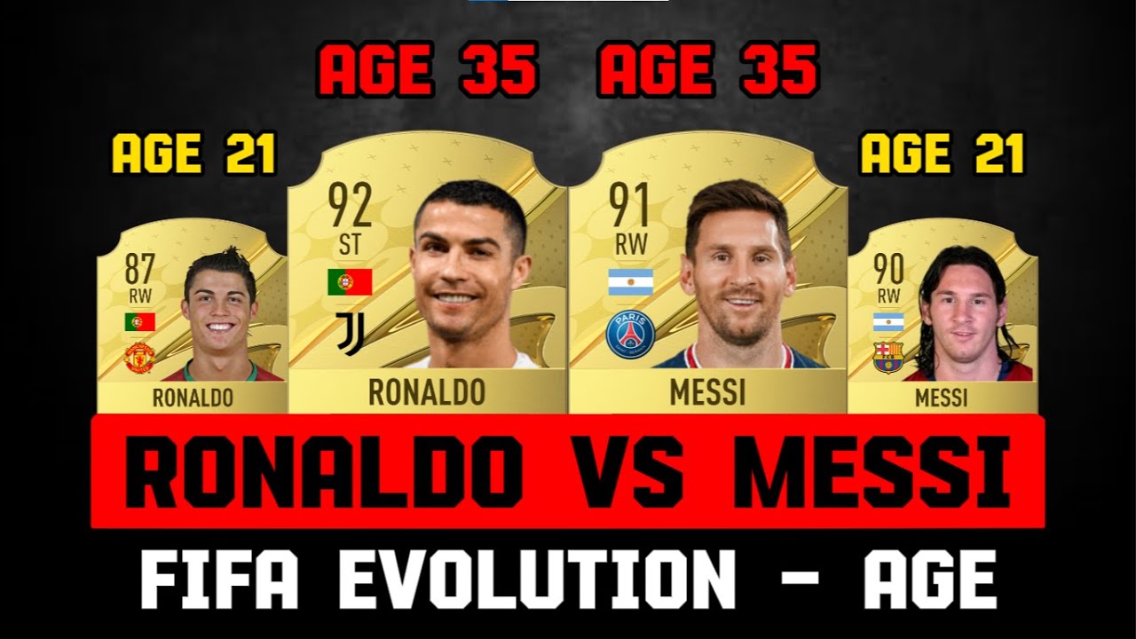 Ronaldo VS Messi FIFA Age Evolution | Age 21 - 35 - YouTube