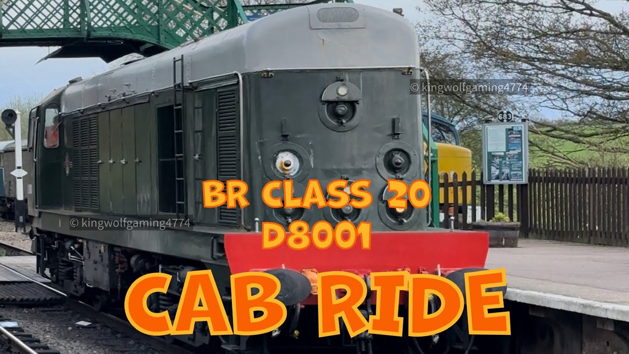 D8001 (20001) DRIVERS VIEW CAB RIDE TONES BR Class 20 Epping & Ongar ...