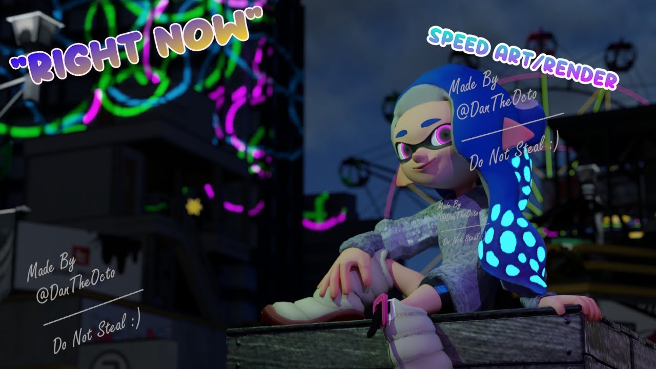 [Blender/Splatoon] Right Now | Speed Art/Render - YouTube