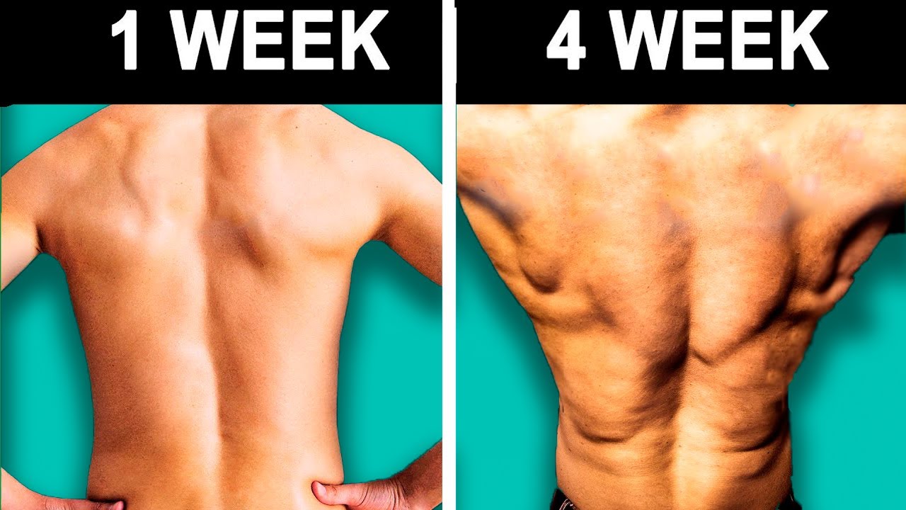 2-minute workout to get huge back(100% result) - YouTube