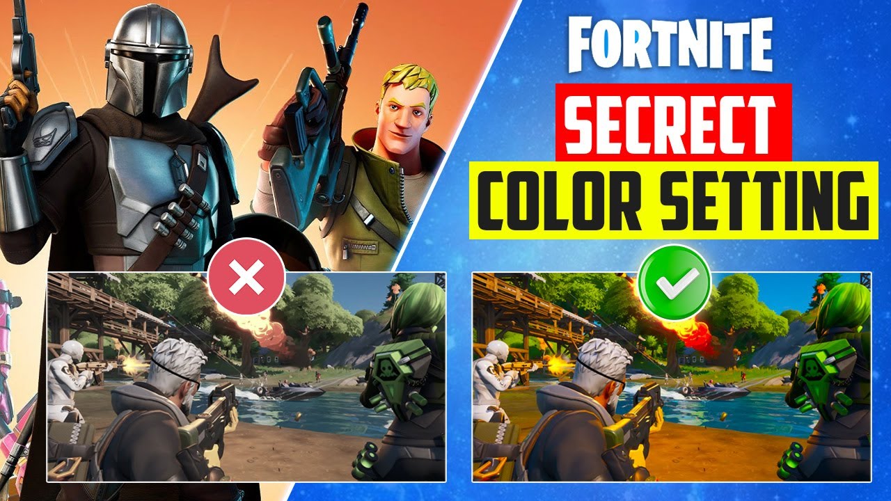 BEST Color Settings In Fortnite | Get Vivid Color in Fortnite - YouTube