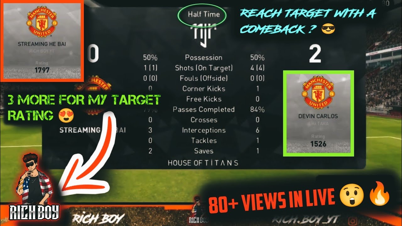 MISSION 1800 ON LIVE 😍 | RiCH BOY 4222 vs 1500+ 424 | COMEBACK OR WOT ...