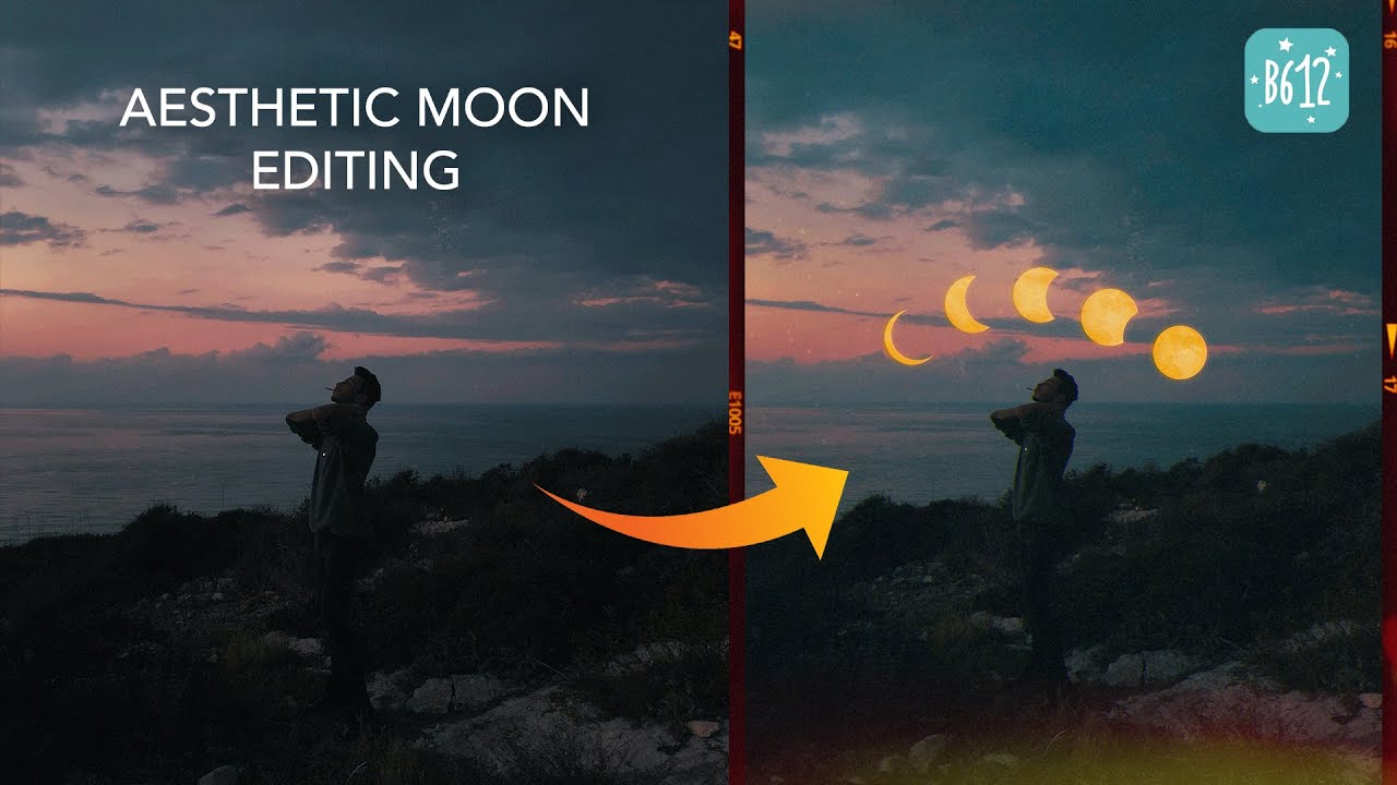 Aesthetic Moon Edit - Photo Editing Tutorial - B612 - YouTube