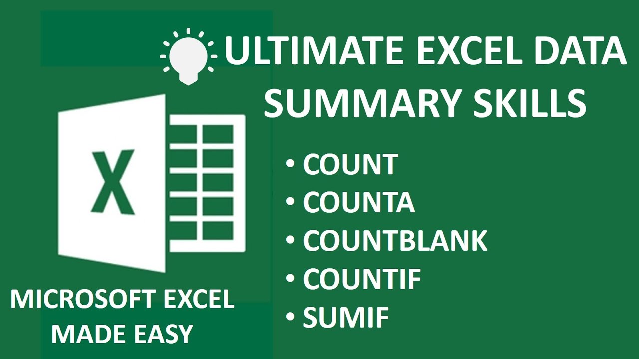VERY EASY ULTIMATE MS EXCEL DATA SUMMARY SKILLS Monetize Excel Skills EXCEL FOR FREELANCERS very-easy-ultimate-ms-excel-data-summary-skills-monetize-excel-skills-excel-for-freelancers