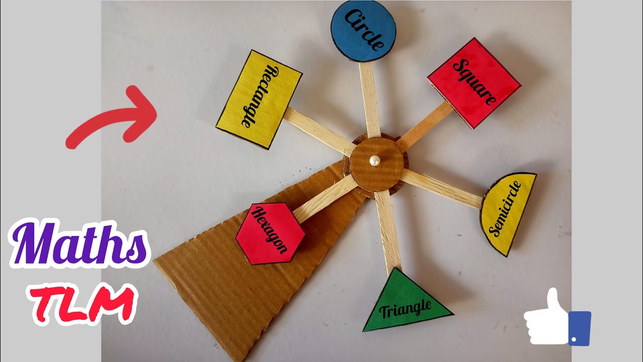 Maths Project Easy| Shapes Maths Project| Maths TLM| Maths Working ...