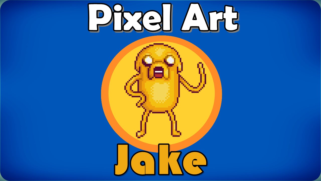 Jake Adventure Time Pixel Art Speed Art Youtube