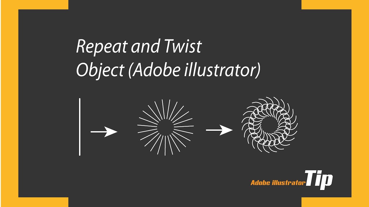 Repeat radial Object in adobe illustrator - YouTube