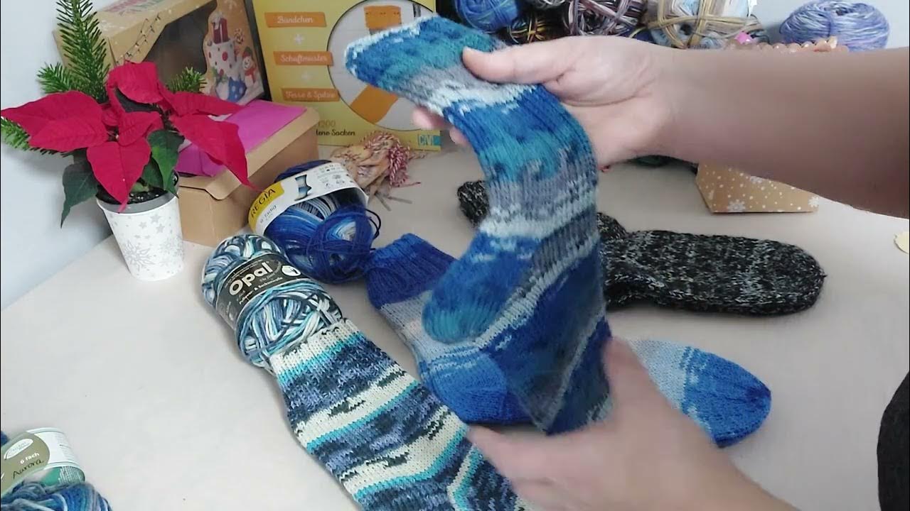 🧶🧶🧶Регия,Опал.....носки из разной пряжи 🧦🧦🧦 - YouTube