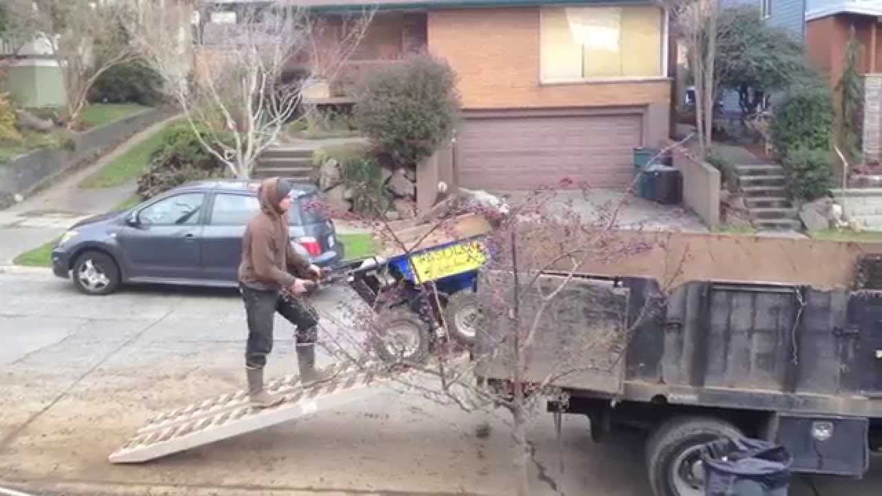 Muck Truck with Concrete Chunk - YouTube